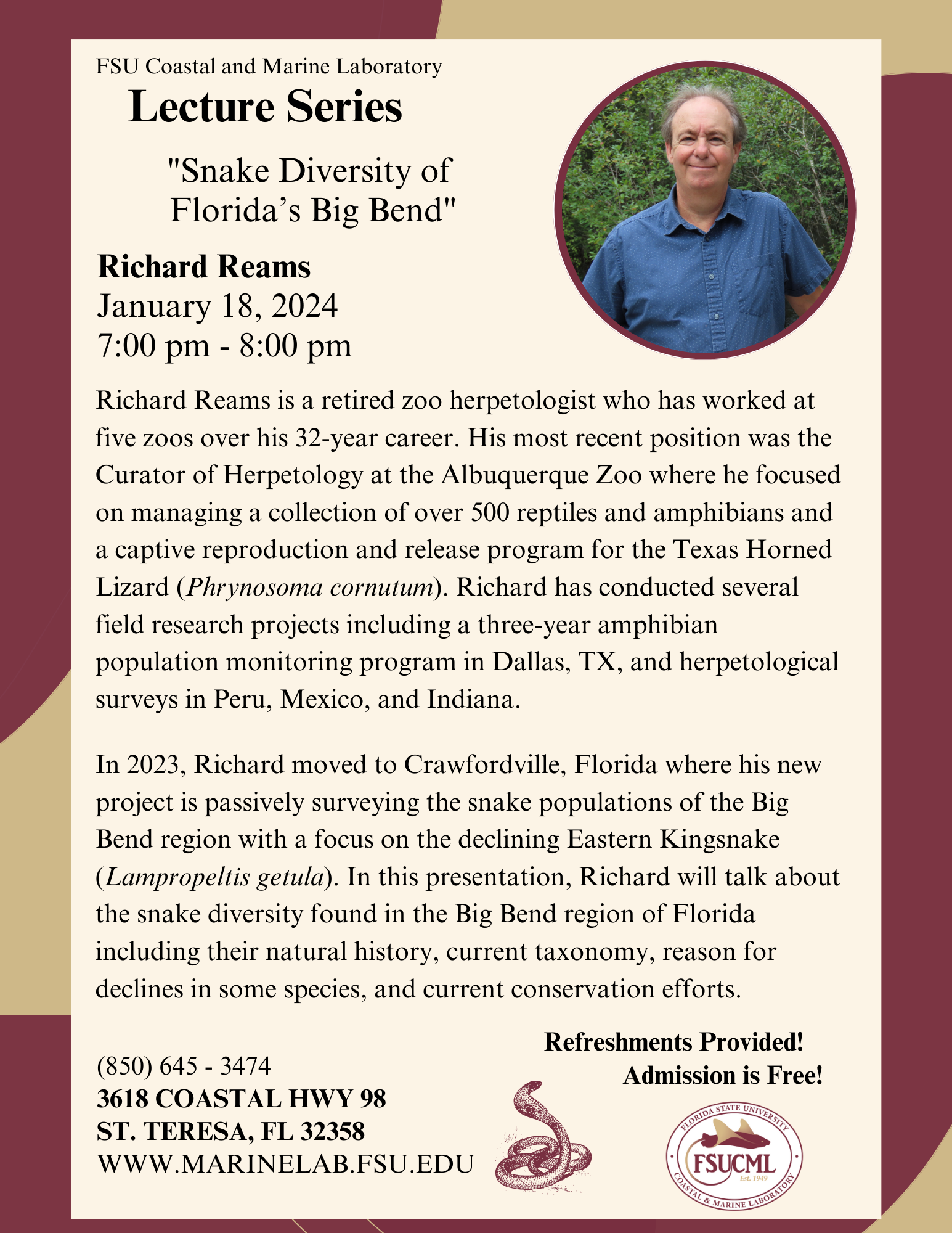 Lectures | Coastal and Marine Laboratory