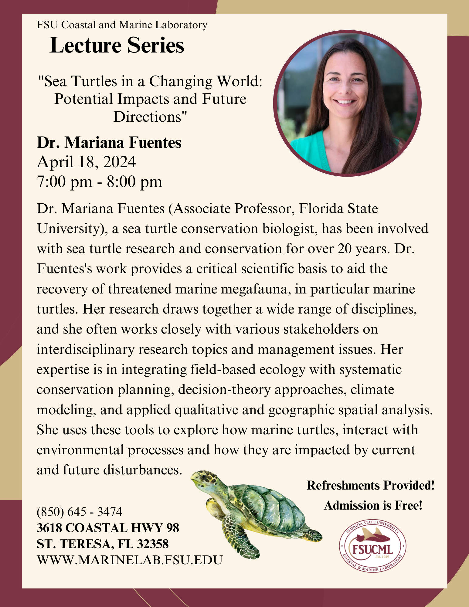 Lectures | Coastal and Marine Laboratory